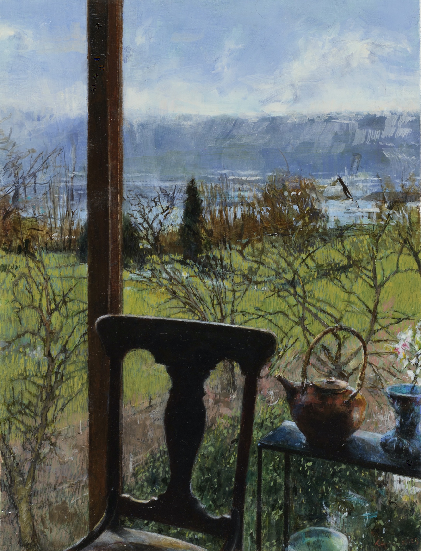 VIEW OF THE SHIPYARDS FROM THE WEST WINDOW - Augen Gallery